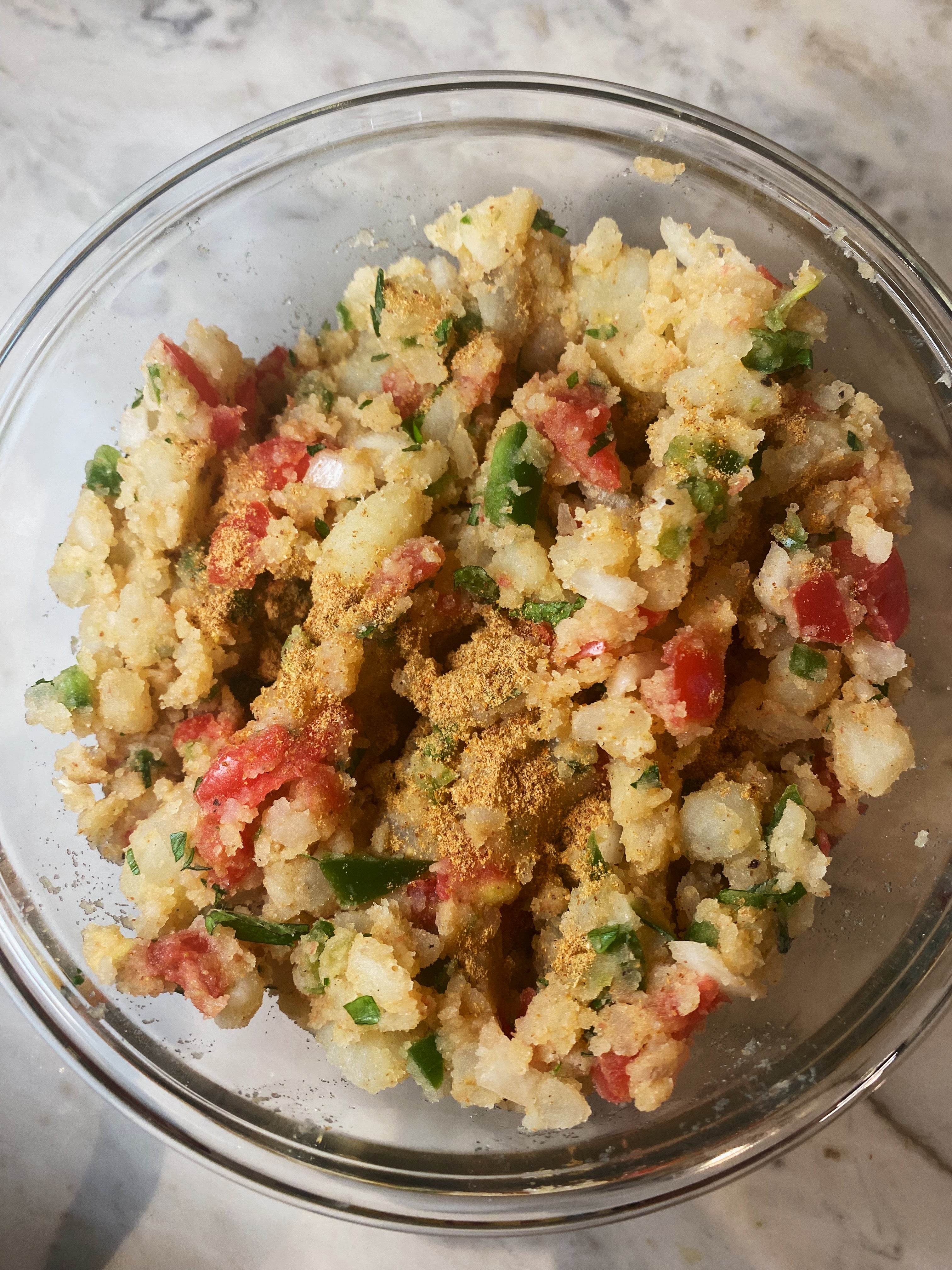Aloo Tikki Chaat Toast – Droosh